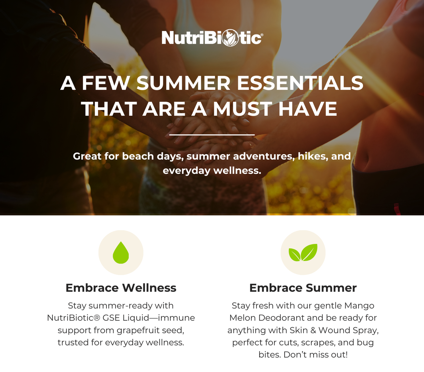 NutriBiotic Summer Essentials